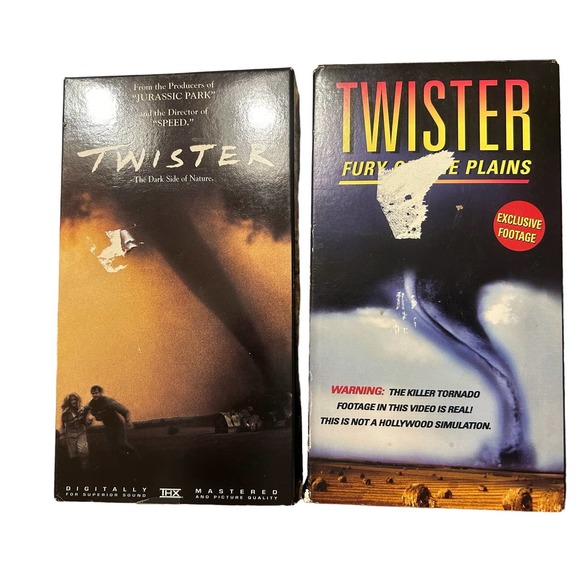 Warner Bros. | Media | Lot Of 2 Vintage Twister Vhs Tapes Warner Action ...